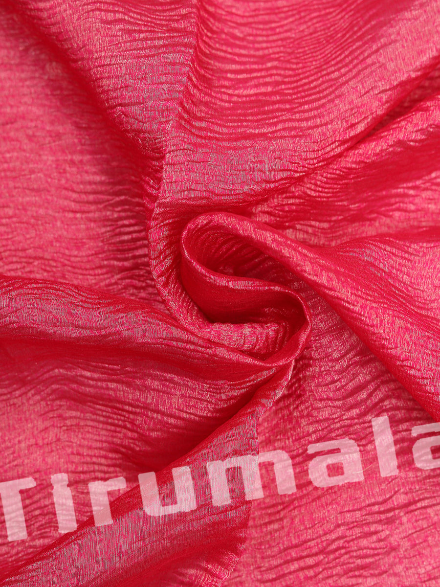 Red Crush Tissue Fabric – Tirumala Designers