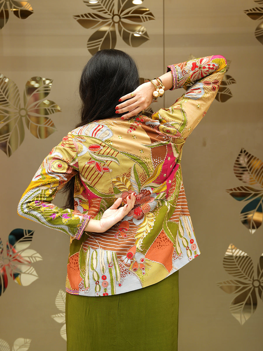 Lime Bloom Fusion – Tirumala Designers