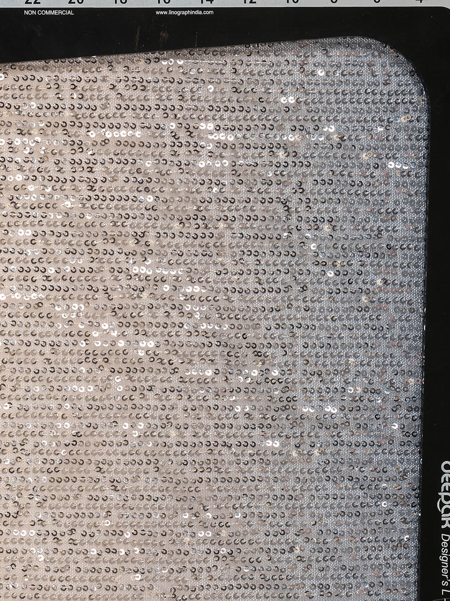 Shaded Stretchable Net Fabric With Sequin – Tirumala Designers